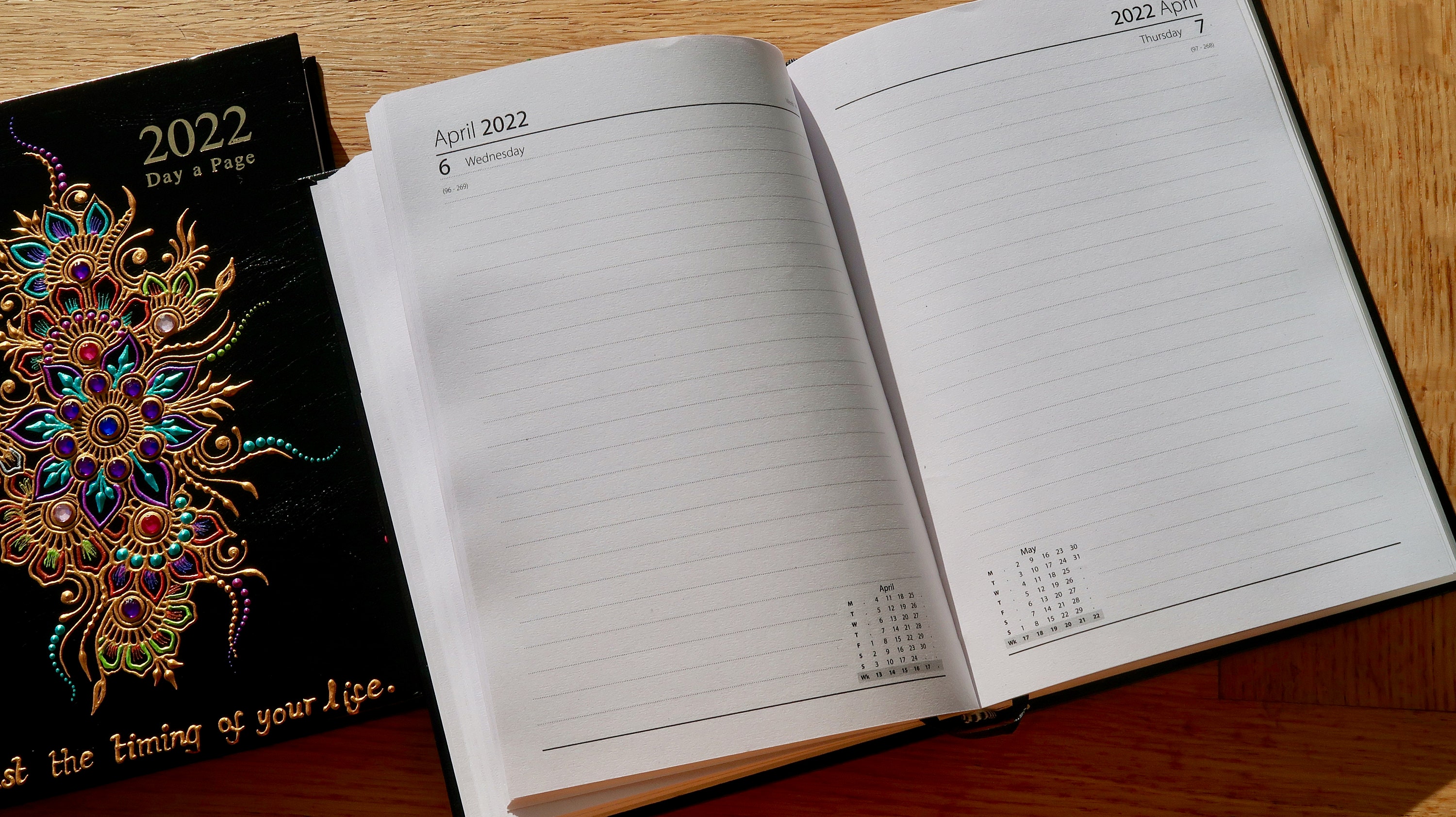 2026 Handpainted Pretty Henna Design Diary | Personalised Healing Art ...