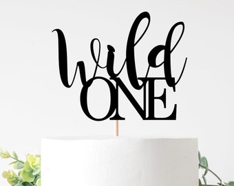 Wild One Birthday Cake Topper - Etsy UK