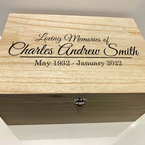 Large Personalised Engraved Wooden Wedding Keepsake Memory Box - Etsy
