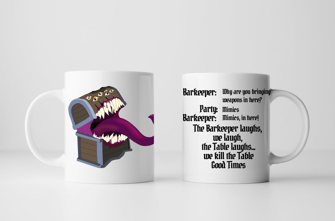 Mimic Meme, Mimic Joke, Dnd Mug - Etsy