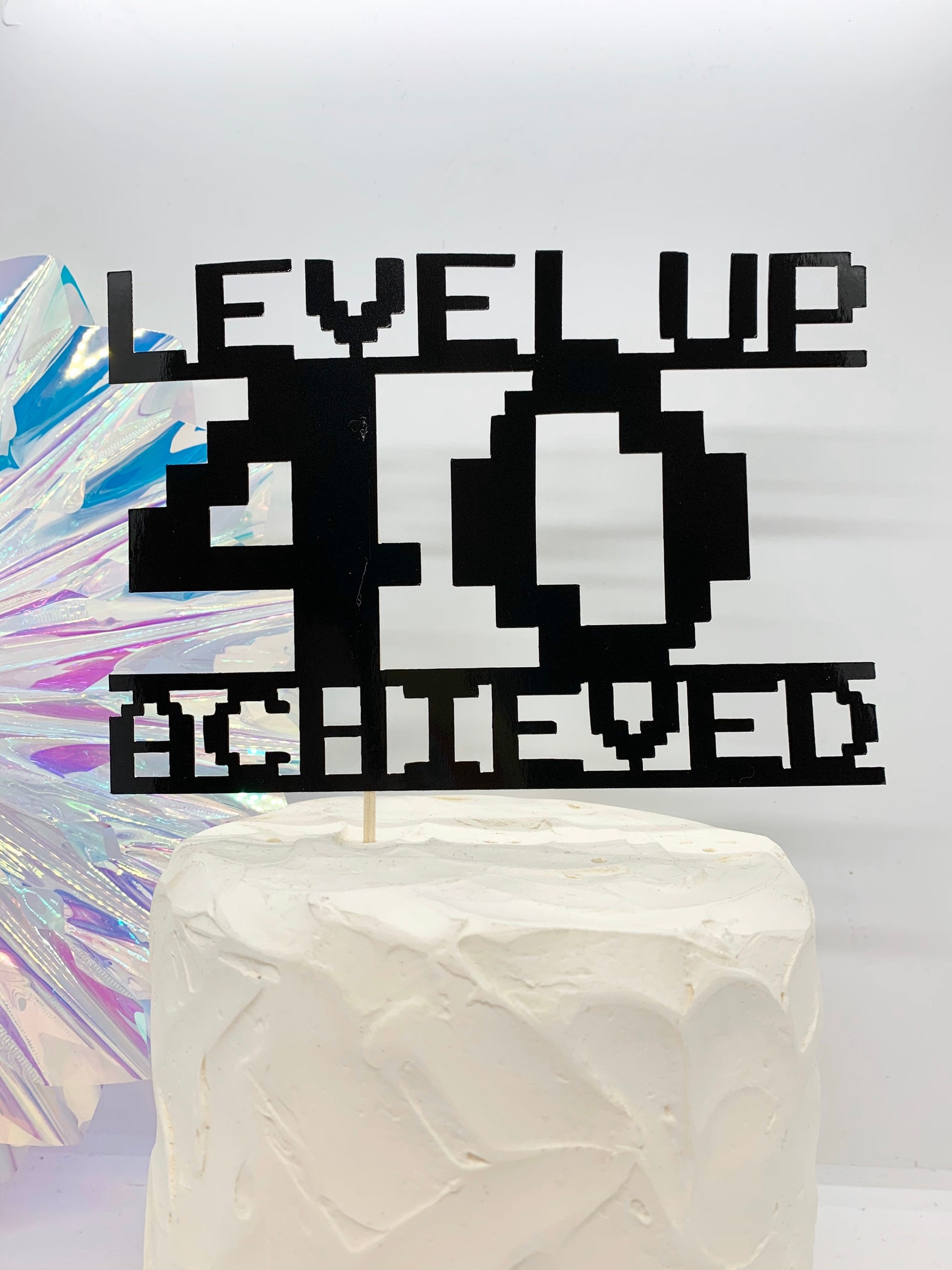 Level up Age Gaming Birthday Cake Topper - Etsy UK
