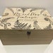 Large Personalised Engraved Wooden Wedding Keepsake Memory Box With ...