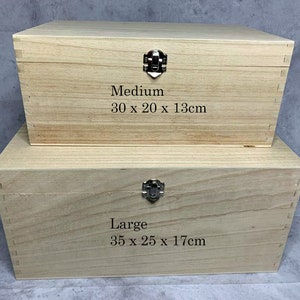 Large Personalised Engraved Wooden Wedding Keepsake Memory Box With ...