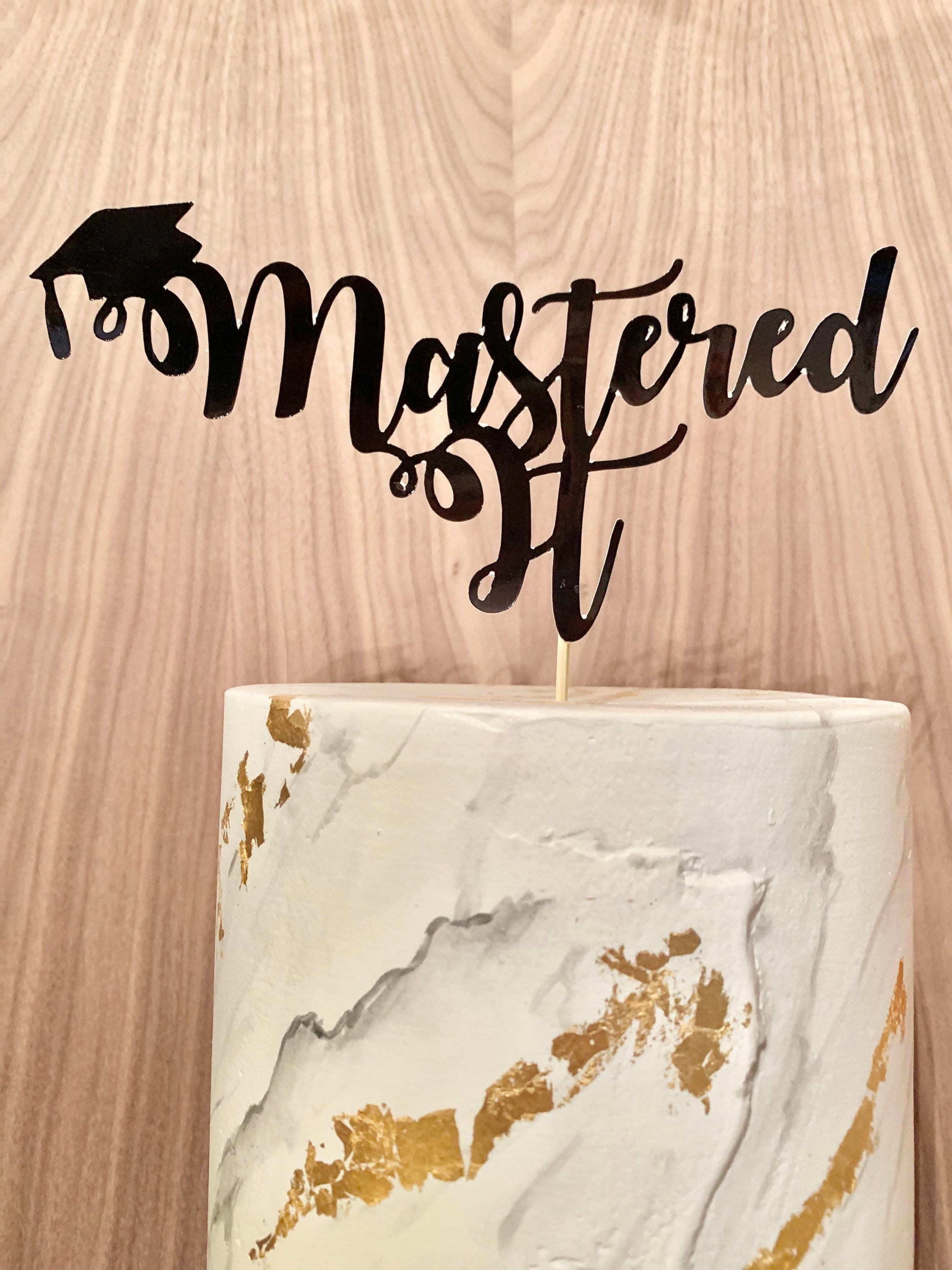 Mastered It Masters Degree Graduation Cake Topper - Etsy
