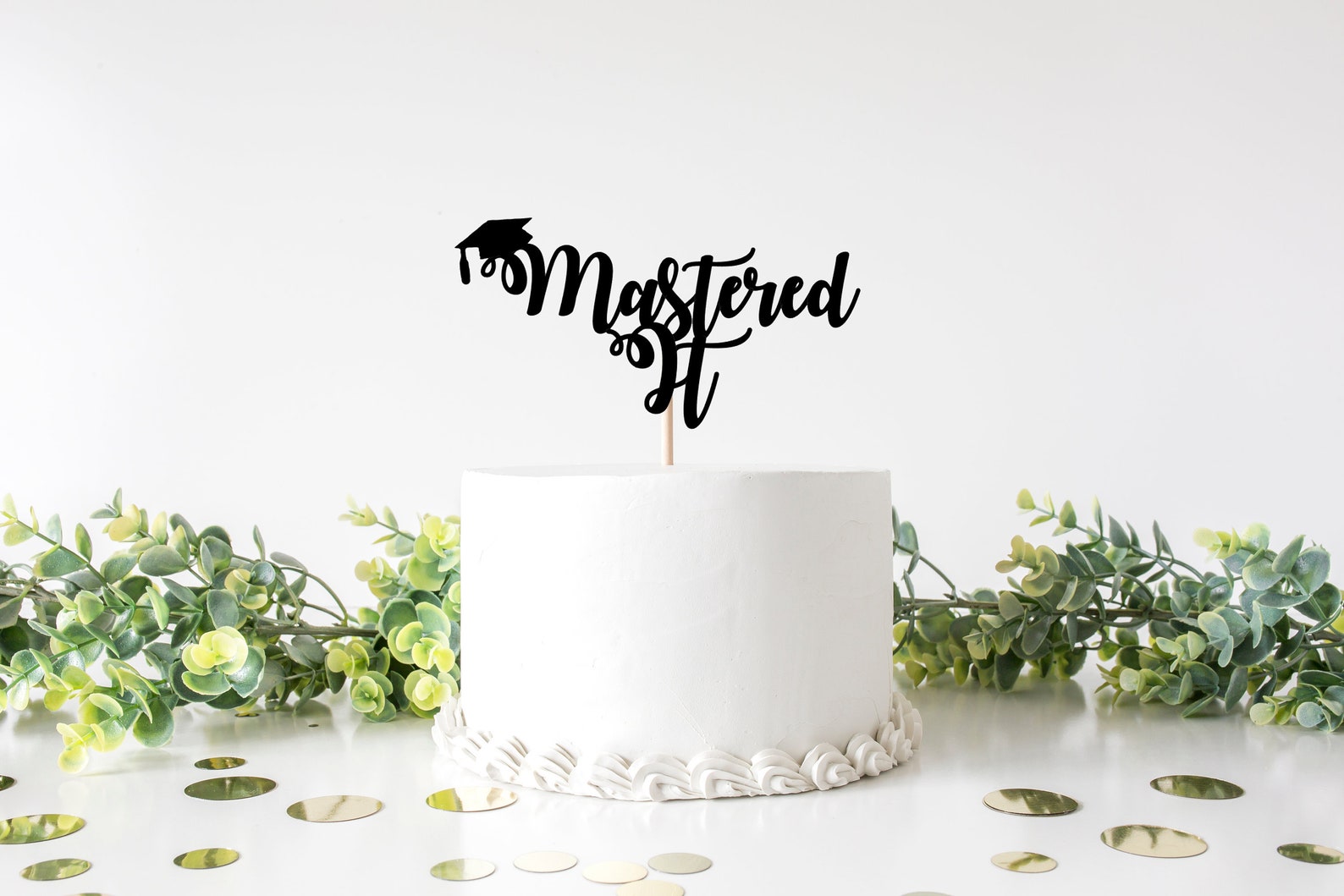 Mastered It Masters Degree Graduation Cake Topper - Etsy