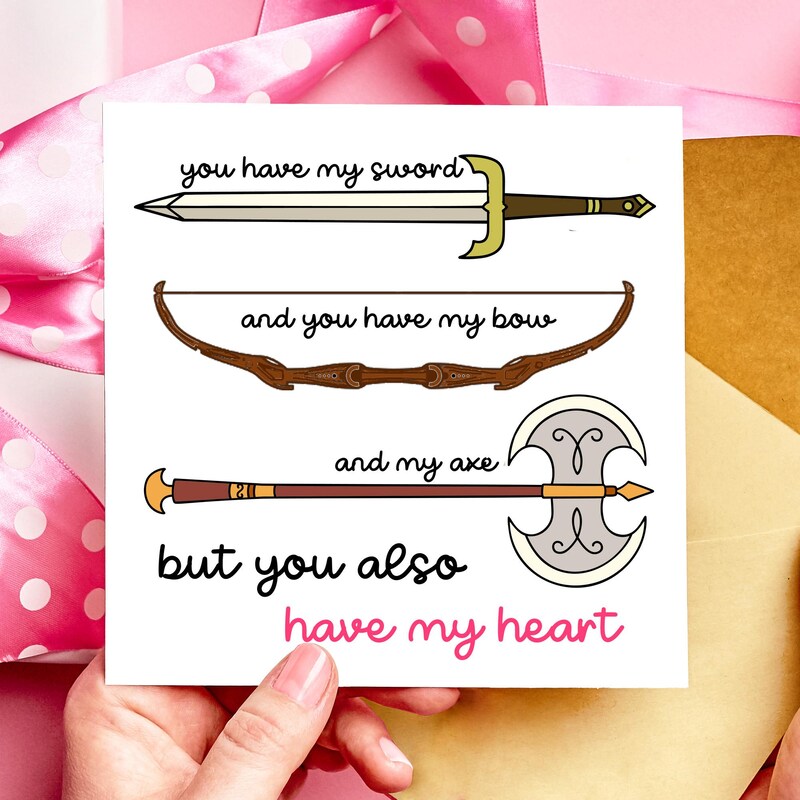 Valentines Card Fantasy - Etsy UK