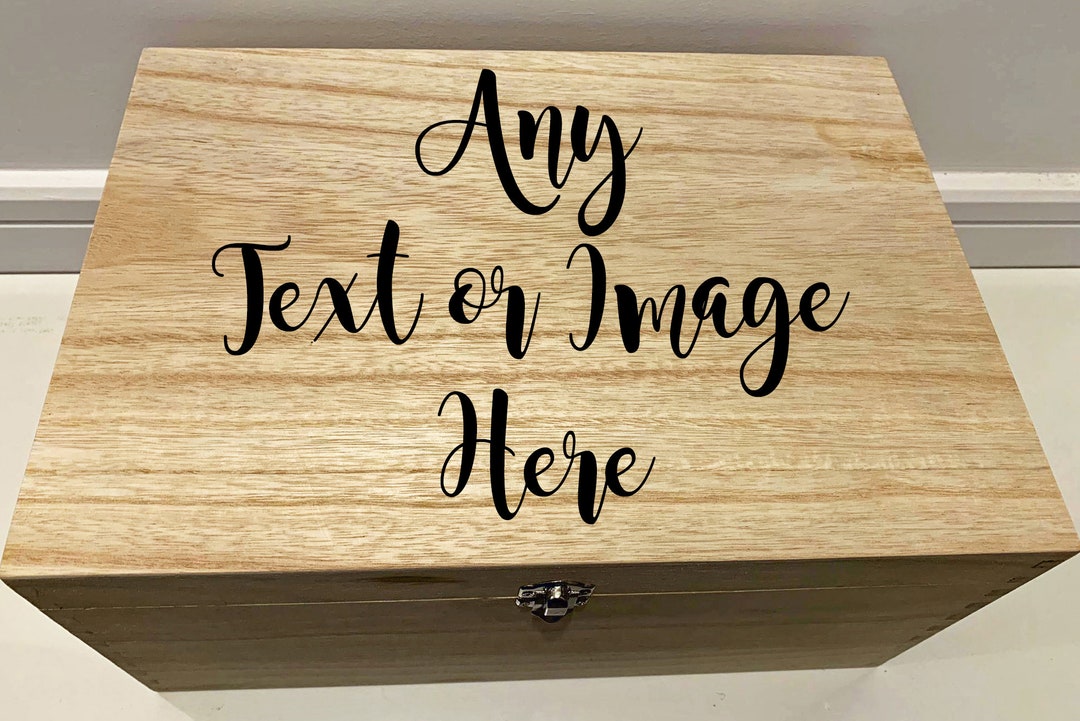 Custom Designed Large Personalised Engraved Wooden Memory Box - Etsy