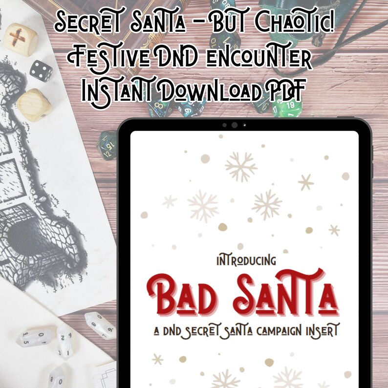 Bad Secret Santa Dnd Christmas One-shot: Festive Holiday D&D 5e ...