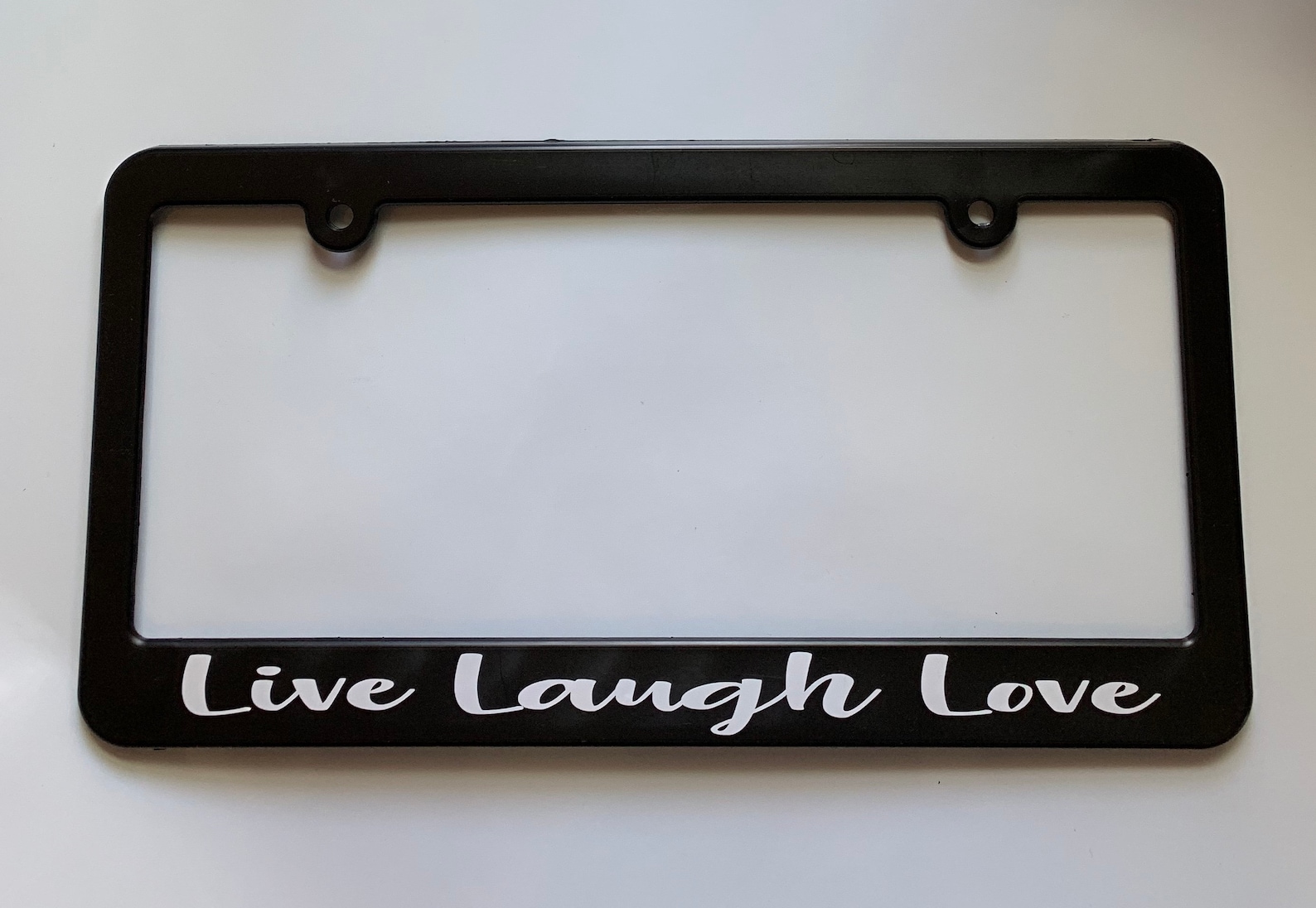 Live Laugh Love License Plate Frame - Etsy