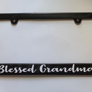 Blessed Grandma License Plate Frame: Christian Nana Car Gift - Etsy