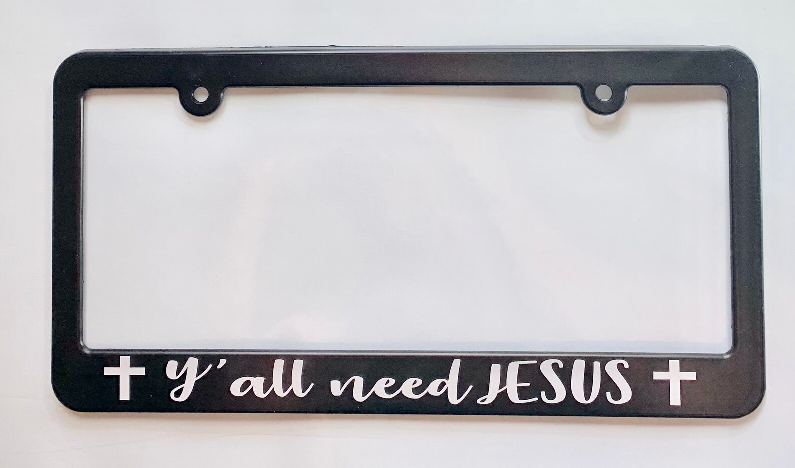 Y'all Need Jesus License Plate Frame Grateful Thankful - Etsy