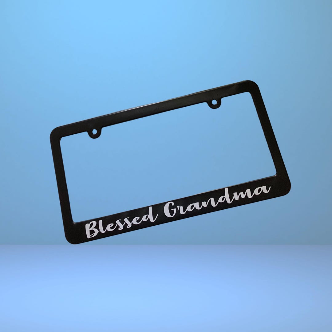 Blessed Grandma License Plate Frame: Christian Nana Car Gift - Etsy