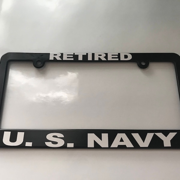 Us Navy Retired License Plate - Etsy