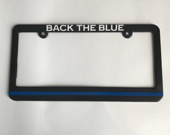 Thin Blue Line License Plate | Etsy