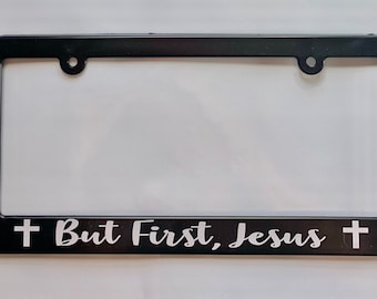 Blessed Christian Jesus License Plate Frame | Etsy