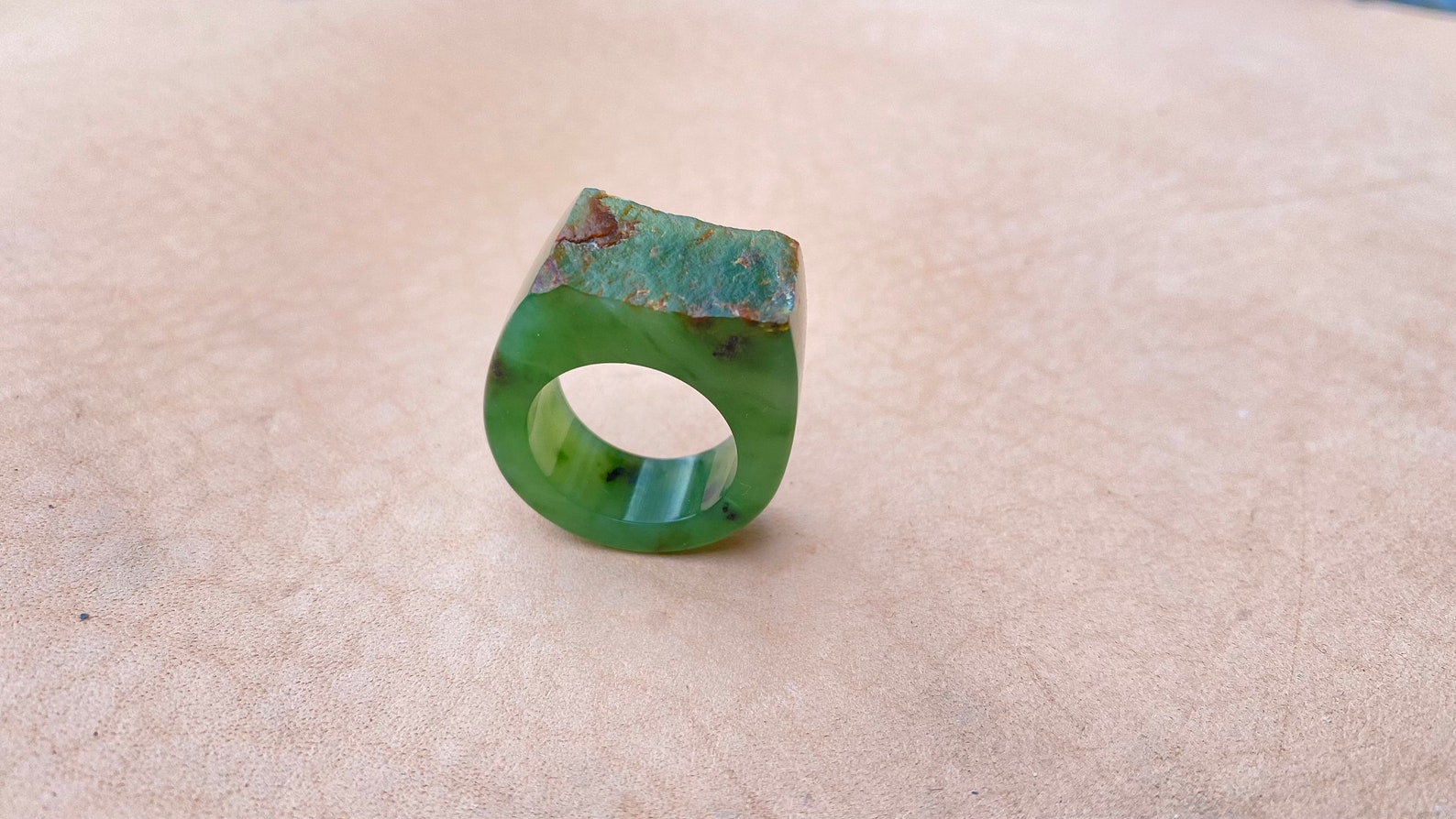 Jade Amulet Ring, Top Jade, Author's Ring From Jade Grade Haranur ...