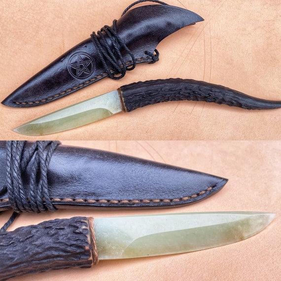 Jade Knife Author's Knife Ritual Knife Handmade Knife - Etsy