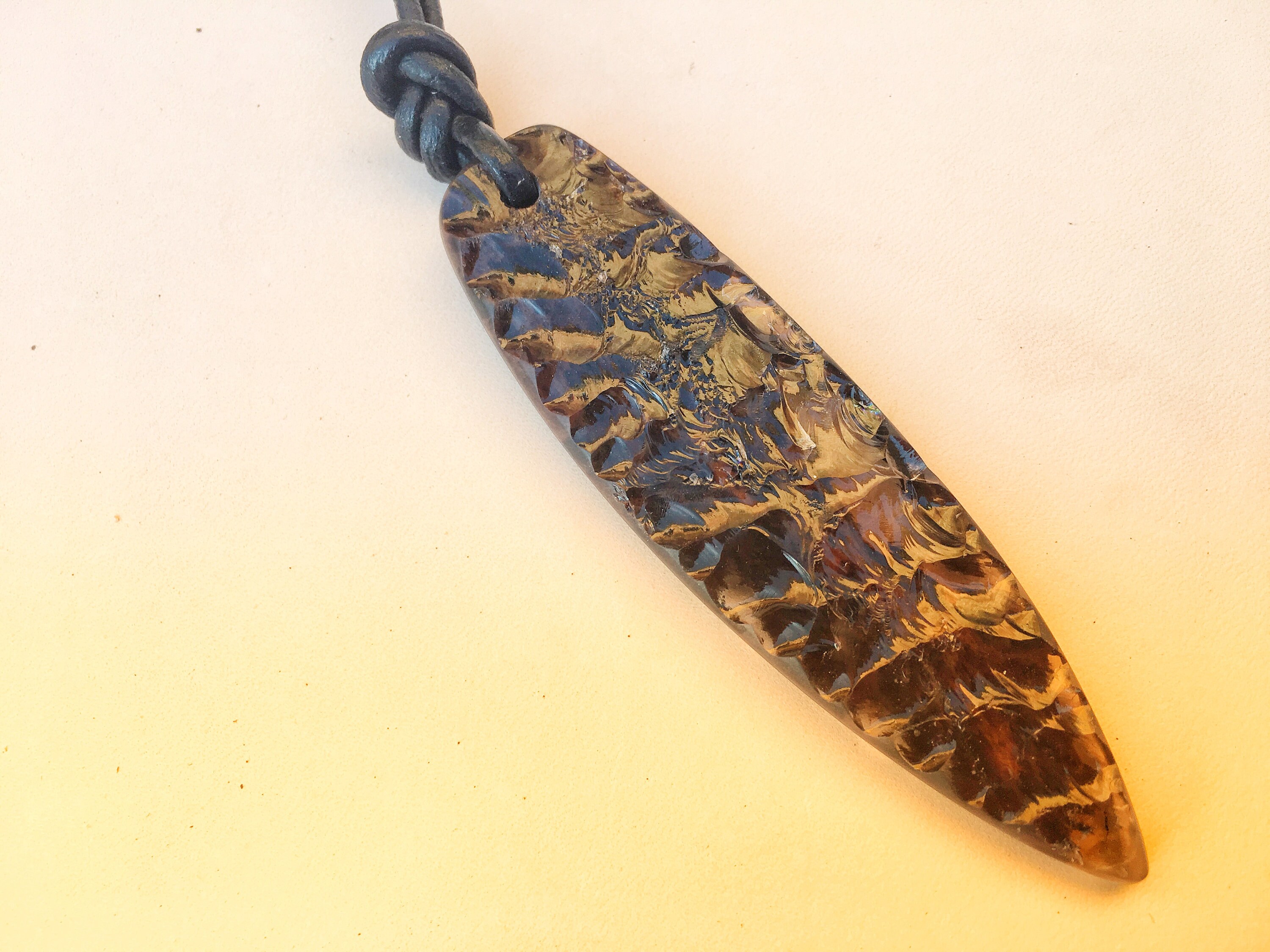 Pendant From Obsidian Obsidian Chopped Up Tip From Obsidian - Etsy UK