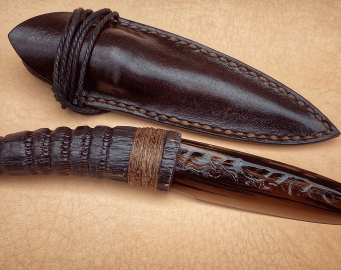 Obsidian Knife, Handmade Knife, Stone Knife, Volcanic Glass Knife - Etsy