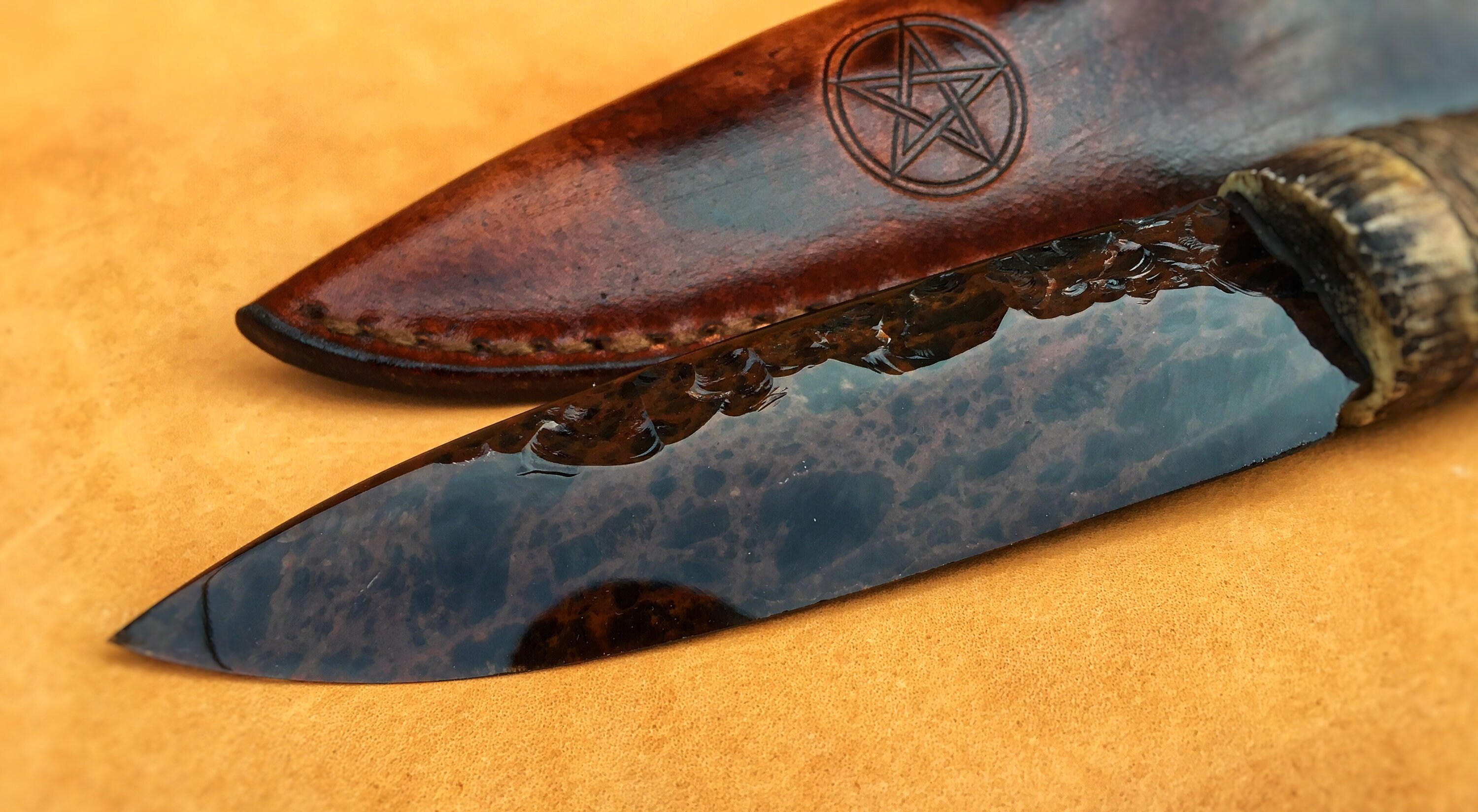 Handmade Knife Stone Knife Obsidian Knife Ritual Knife | Etsy