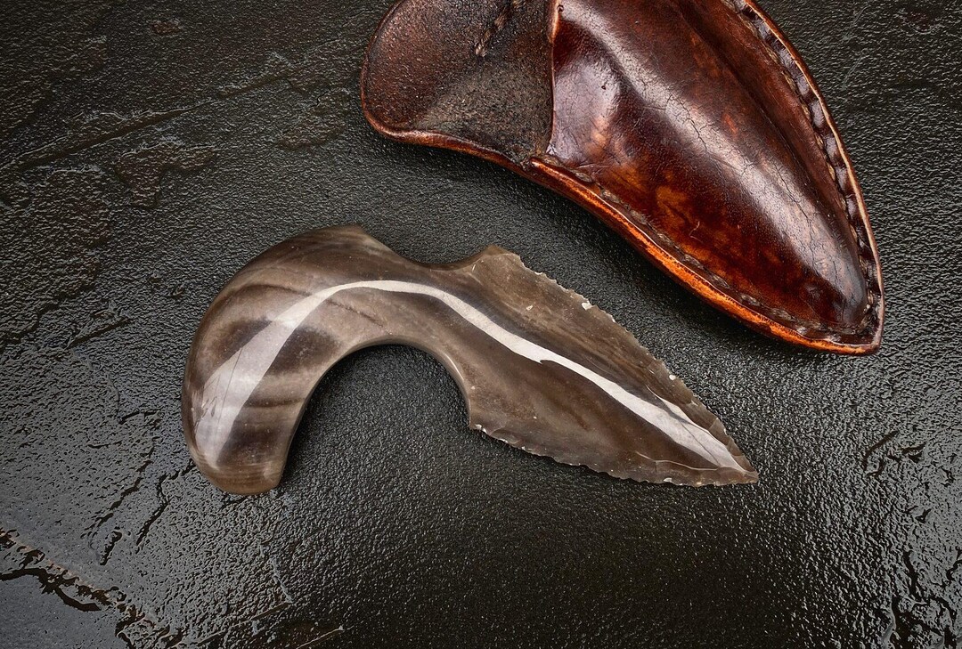 Flint Knife, Stone Knife, Author’s Knife, Neolithic Knife, Handmade ...