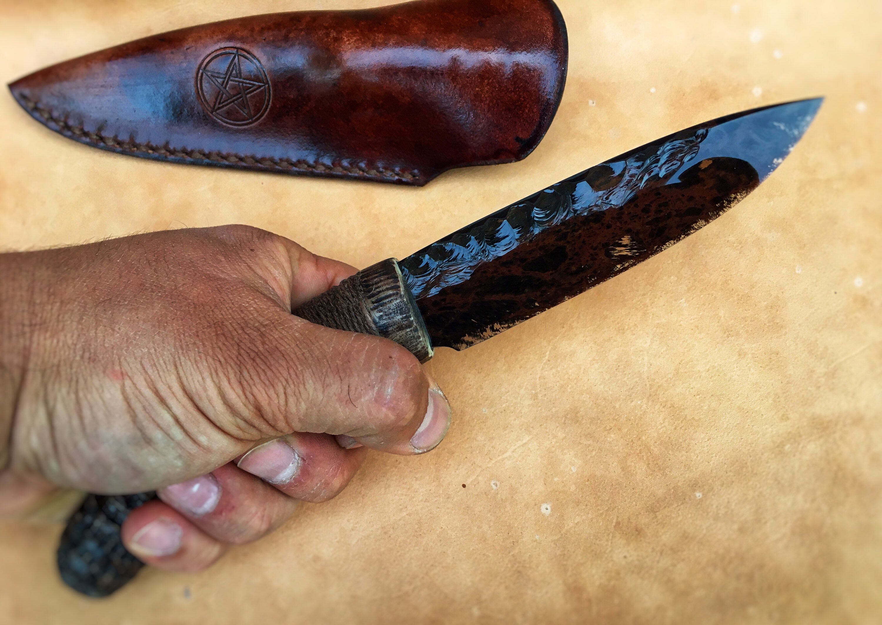 Handmade Knife Stone Knife Obsidian Knife Ritual Knife | Etsy