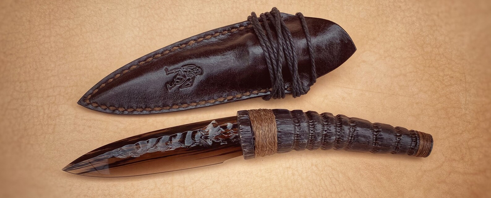 Obsidian Knife Handmade Knife Stone Knife Volcanic Glass | Etsy