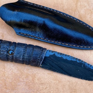 Obsidian Knife,author's Knife, Cleaning Knife, Neolithic Forge Style ...