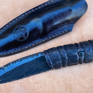 Obsidian Knife,author's Knife, Cleaning Knife, Neolithic Forge Style ...
