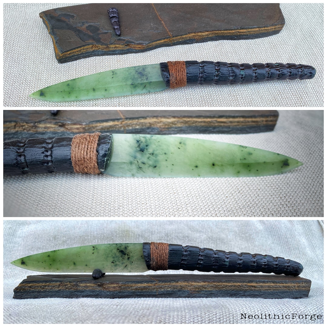 Jade Knife, Collectible Knife, Neolithic Knife in Modern Style - Etsy