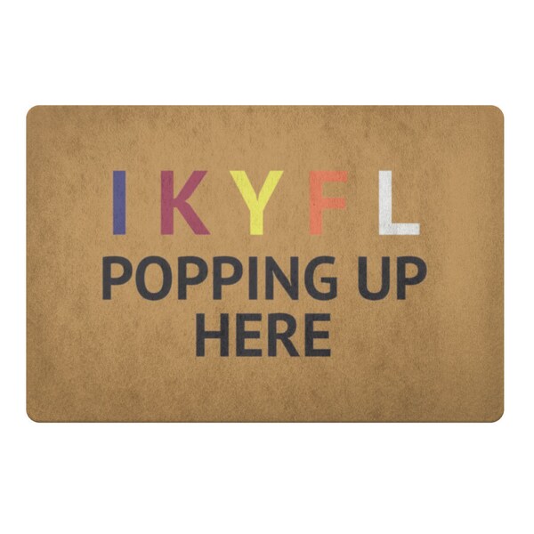 Ikyfl Popping up Here Doormat - Etsy
