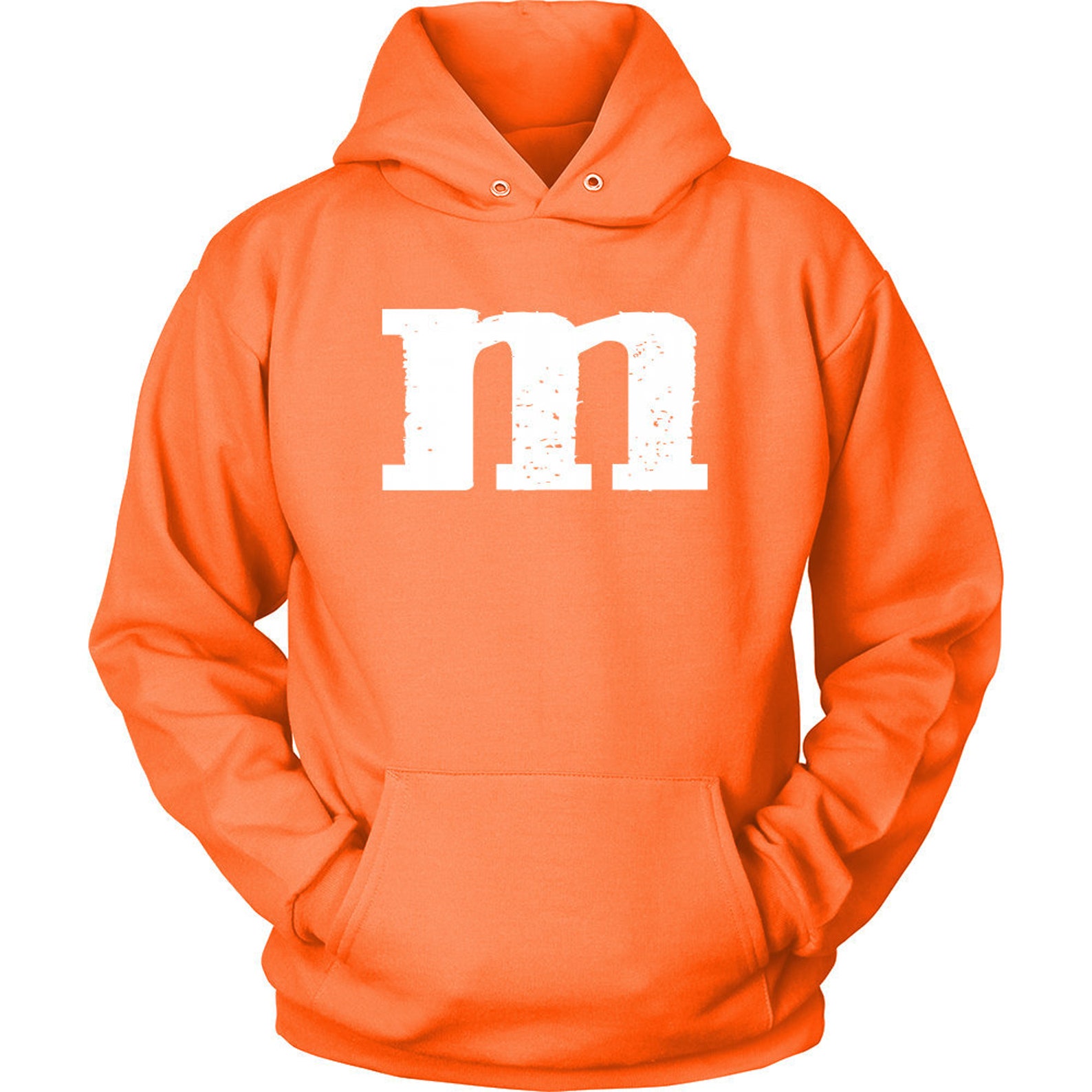 M and M Hoodie Letter M Monogram Halloween Pullover Candy | Etsy