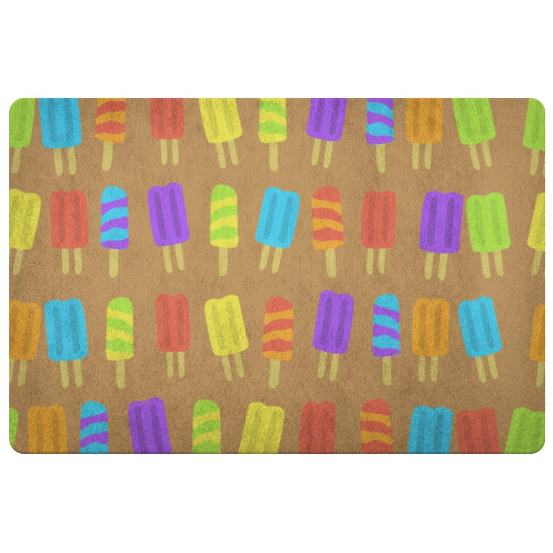 Popsicle Doormat Outdoor Welcome Mat Coir Rug Custom Summer - Etsy France