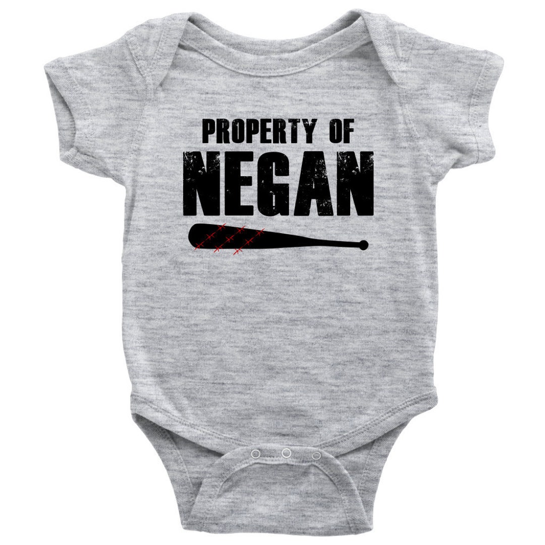 The Walking Dead Baby Bodysuit Property of Negan TWD One-piece - Etsy UK