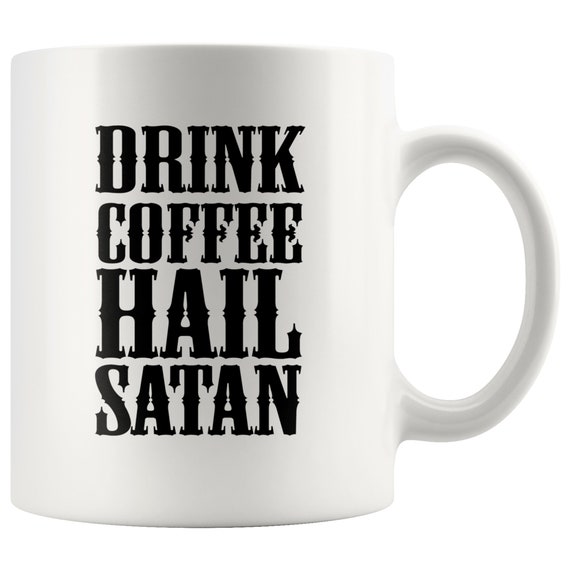 Drinkware Hail Satan Coffee Mug Home & Living etna.com.pe
