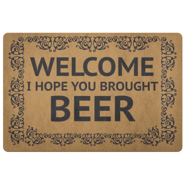 Alcohol Doormat - Etsy