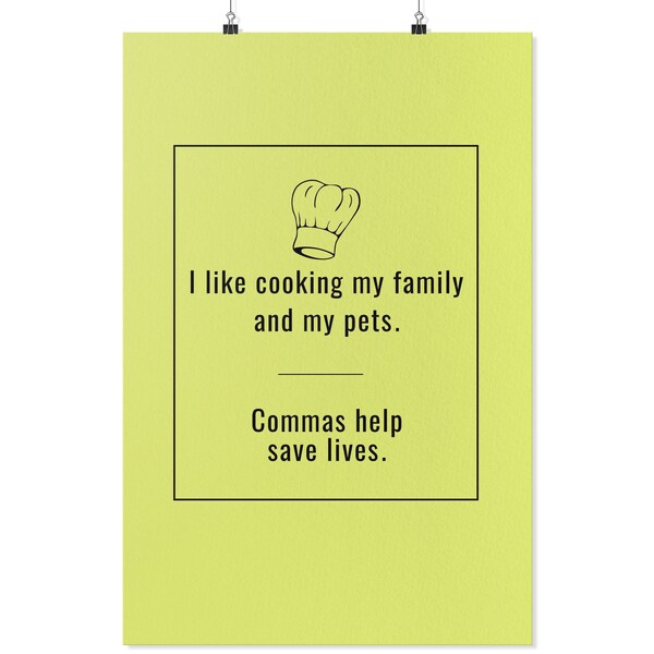 Commas Save Lives - Etsy