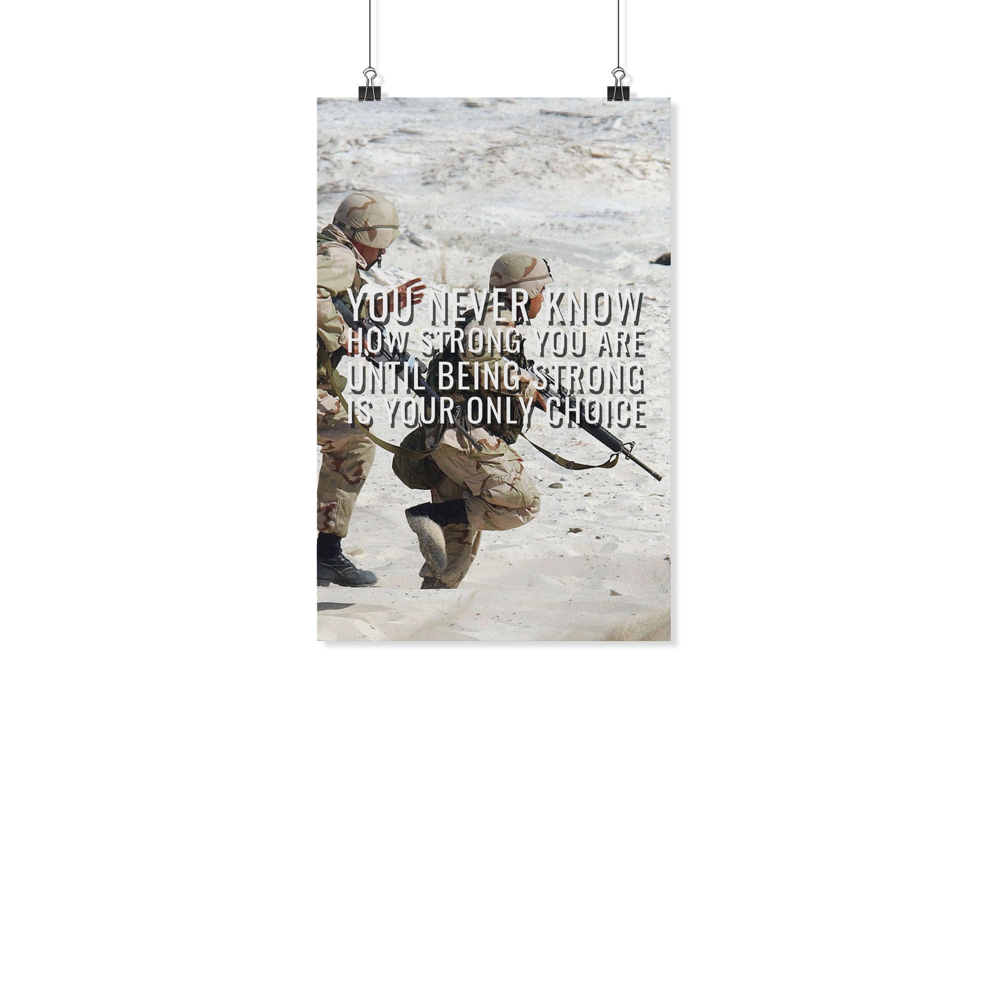Army Inspirational Motivational Poster You Never Know How - Etsy