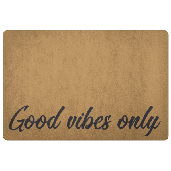 Good Vibes Only Door Mat - Etsy