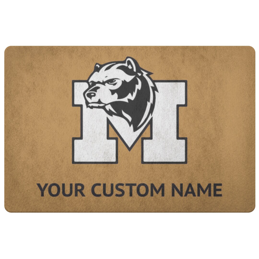University of Michigan Doormat Wolverine Personalized Family - Etsy