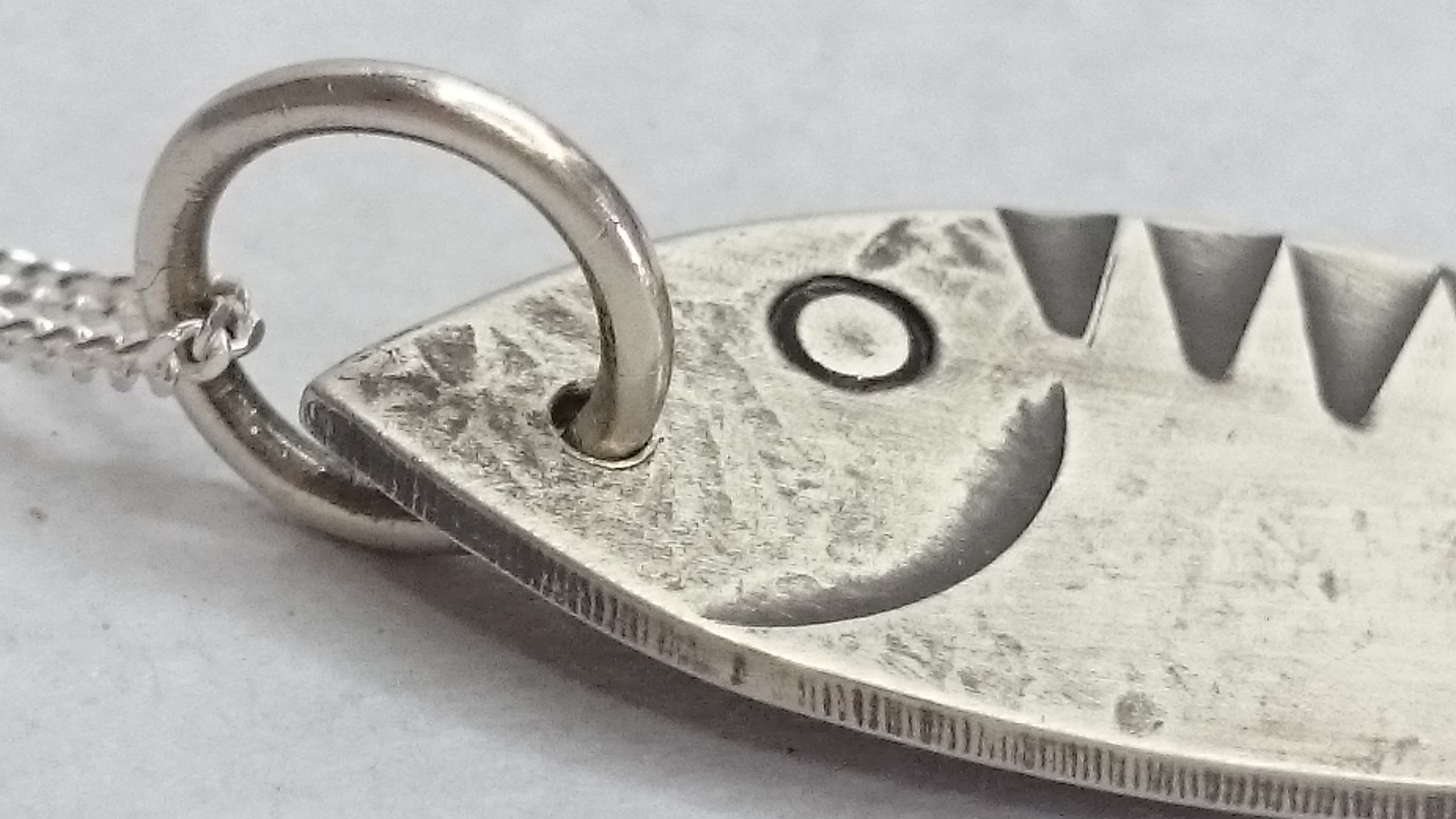 Handmade Silver Necklace Silver Fish Necklace Silver Fish | Etsy