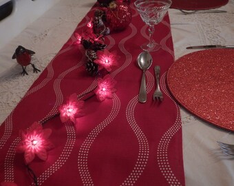 Red Table Runner - Etsy UK