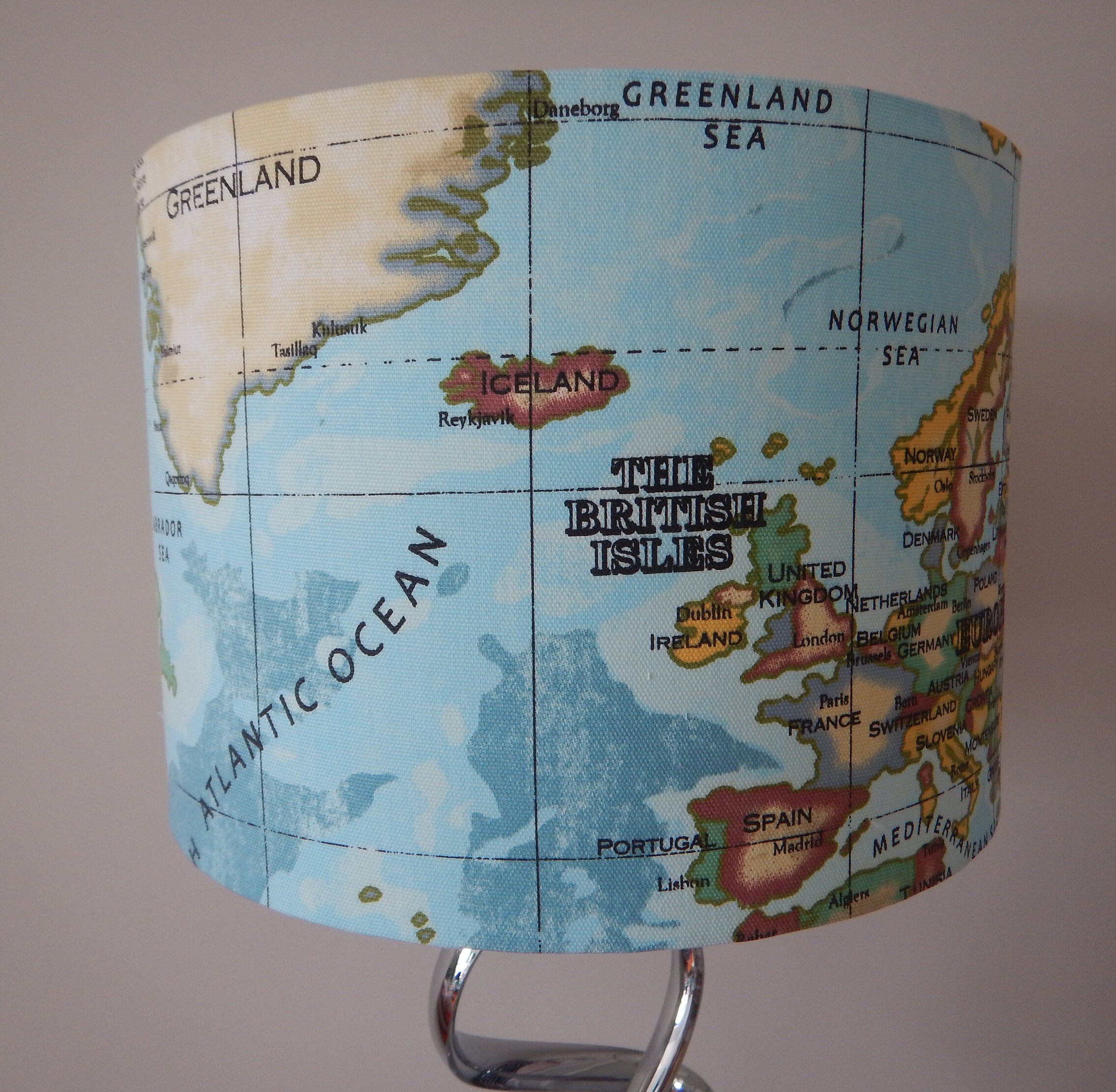 Lampshade Map | Etsy