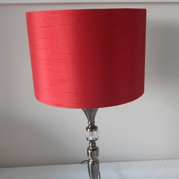 Red Lampshade - Etsy UK