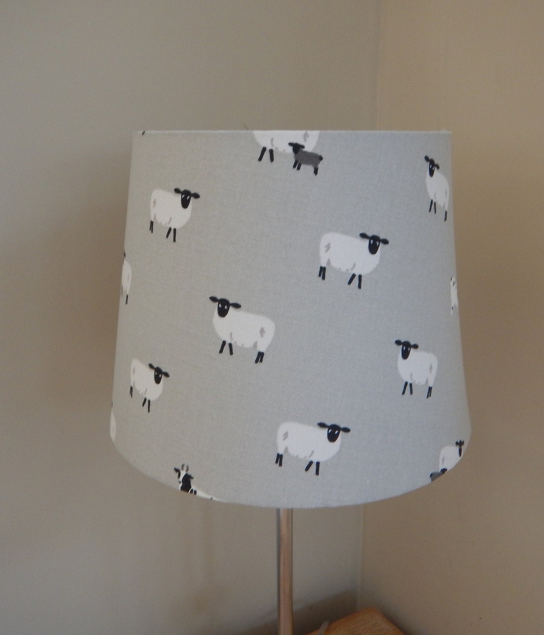 Lampshade, Grey Counting Sheep - Etsy