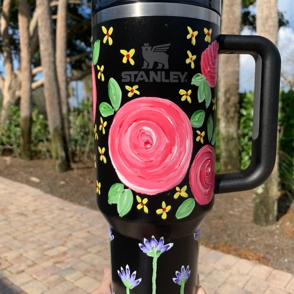 Hand Painted Stanley 40oz Tumbler - Etsy