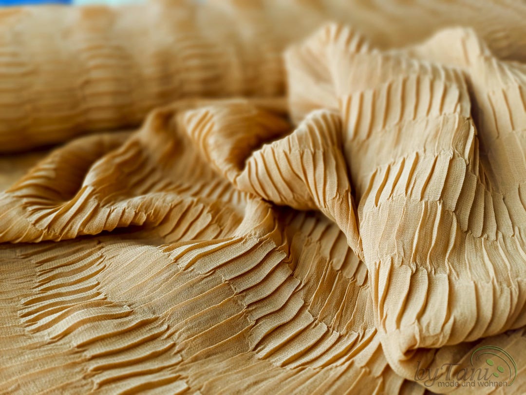 Chiffon Pleated Corn, Fabric, Sold by the Meter, Perfect for Scarves ...