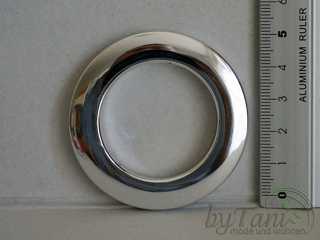 Decorative Fabric Eyelets Chrome Glossy 35,5 X 55 Mm 10pcs.set - Etsy
