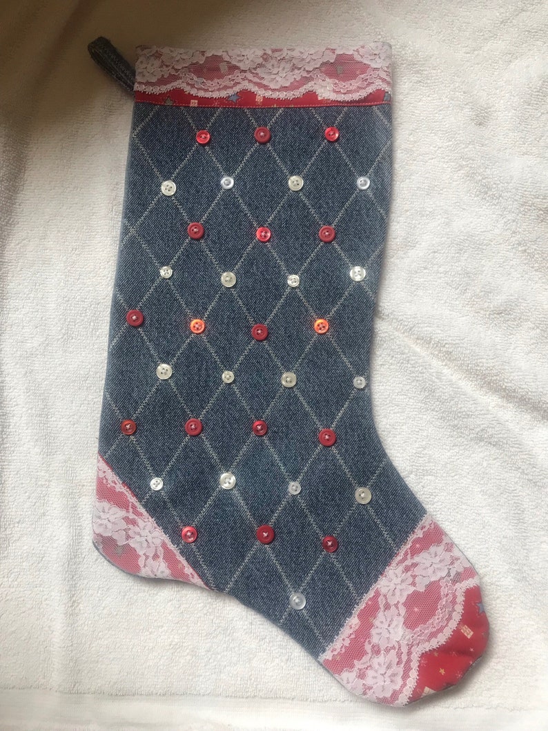 Denim Christmas Stockings - Etsy