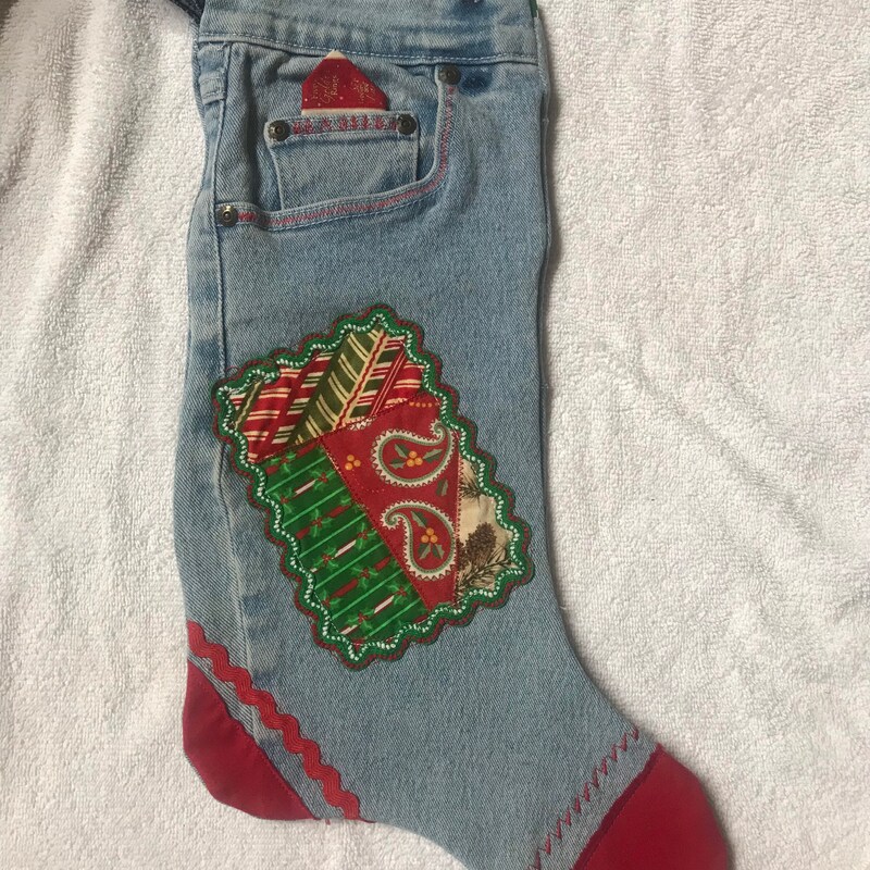 Denim Stocking - Etsy